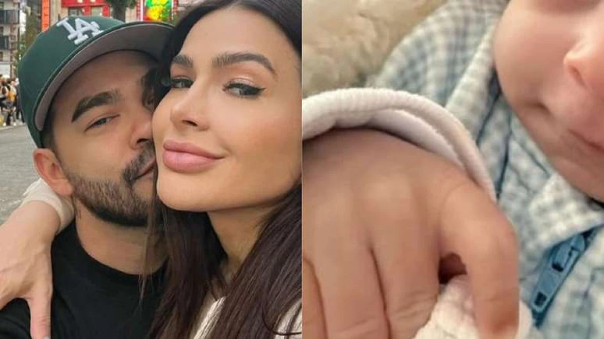 » Yudi Tamashiro exibe foto do filho um mês após o nascimento: O mais bonzinho de todos